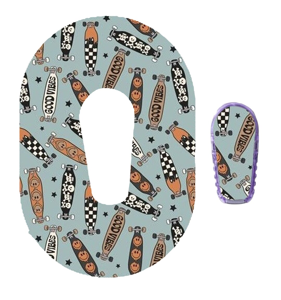 Boys Skateboard Dexcom G6 Adhesive Sticker/ Medical Tape/ Tubie Tape ...