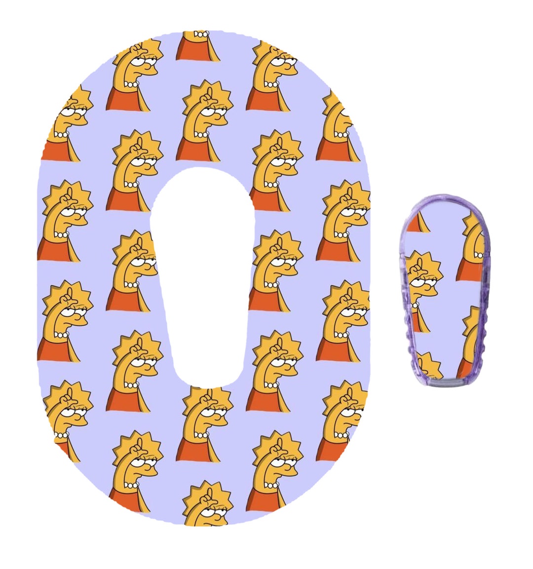 Simpsons / lisa / dibujos animados Dexcom G6 Adhesivo Adhesivo / Cinta ...