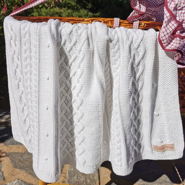 Aran Blanket - Etsy