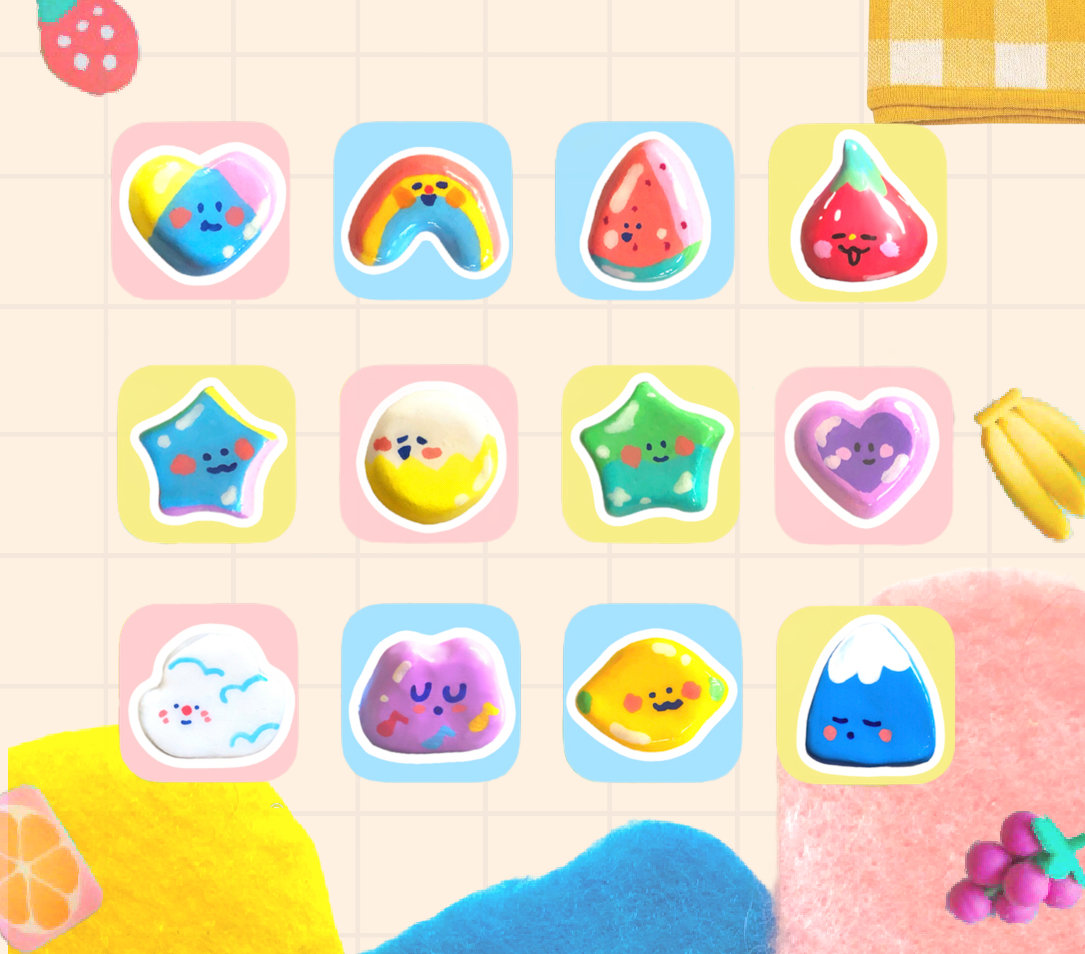 Cute Crafted World Icon Pack Wallpaper Digital Download | Etsy