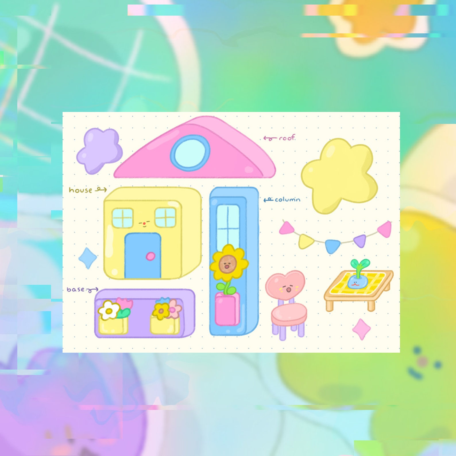 How to Build A House 5x7 Art Print - Etsy