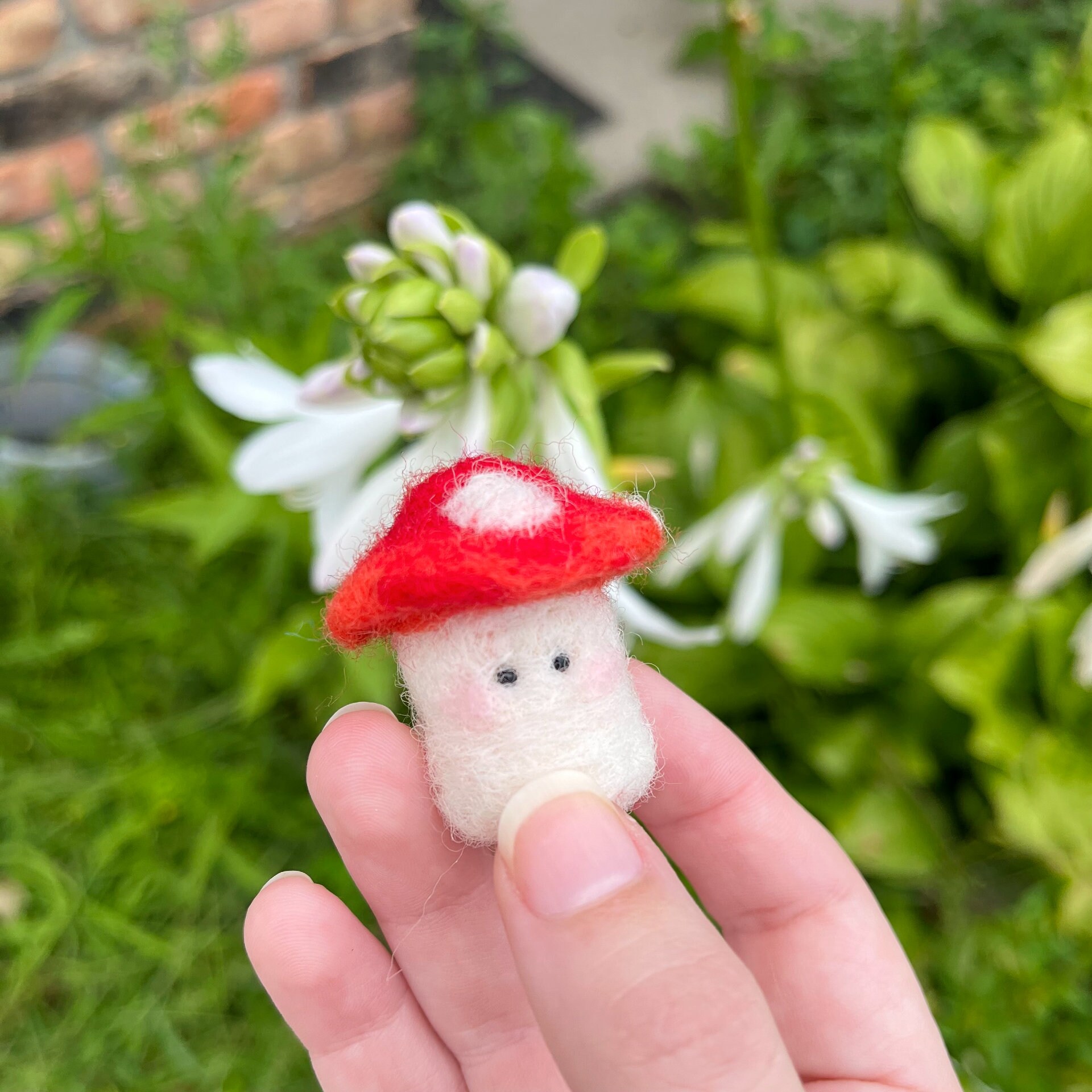 Mushroom Sprite Needle Felt Dolls - Etsy
