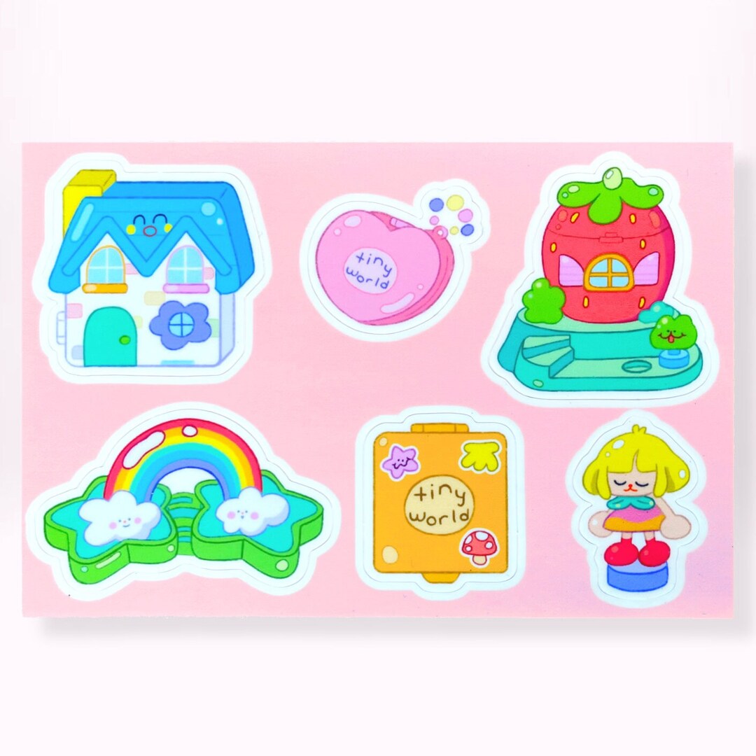 Polly Pocket Vinyl Sticker Sheet - Etsy