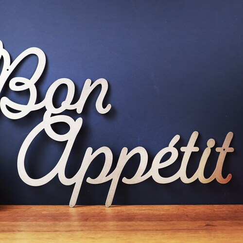 Bon Appetit Metal Sign Kitchen Wall Sign Metal Wall Art | Etsy