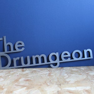 Custom Sign, Custom Metal Word Sign, Steel Lettering, Metal Sign ...