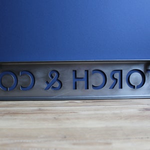 Custom Metal Box Sign, 3D Style Box Business Sign, Custom Metal Word ...