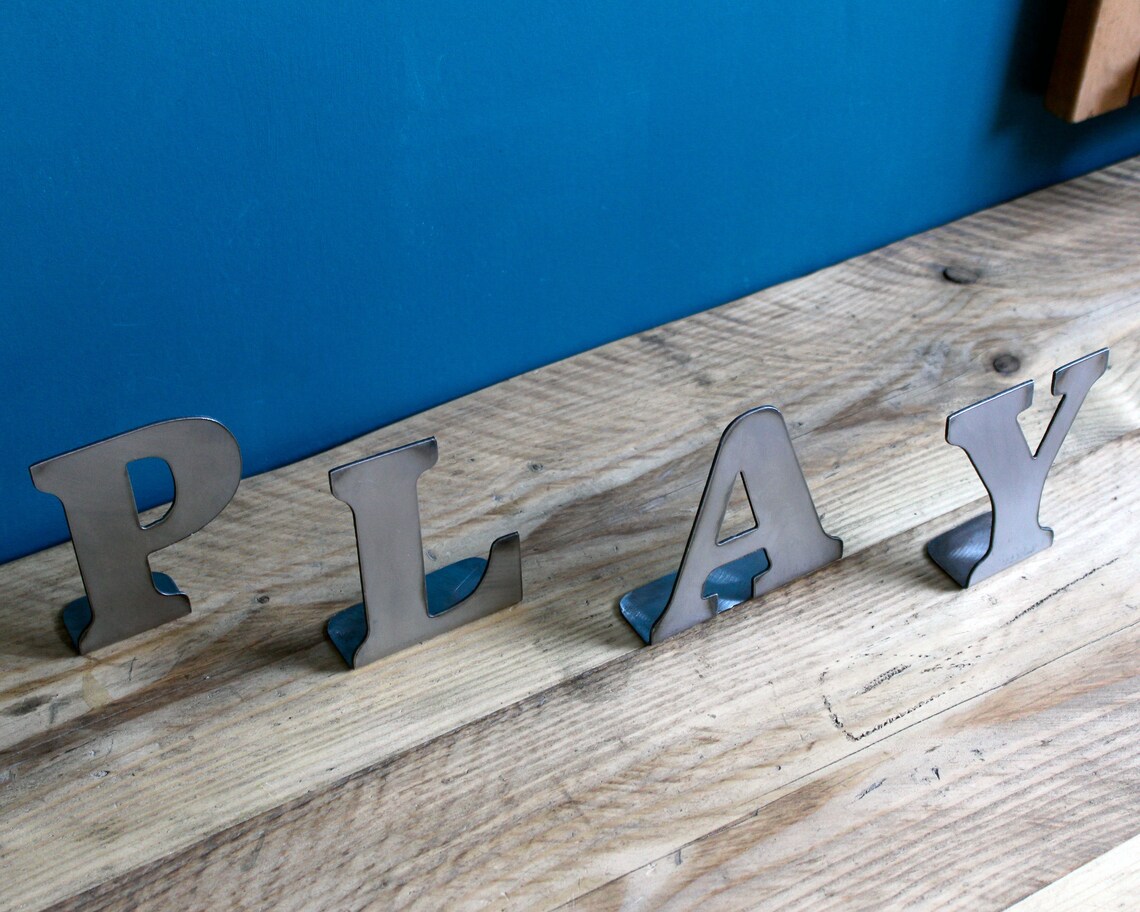 Metal Letter Freestanding Lettering Free Standing Metal | Etsy