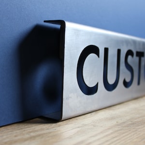 Custom Metal Box Sign, 3D Style Box Business Sign, Custom Metal Word ...