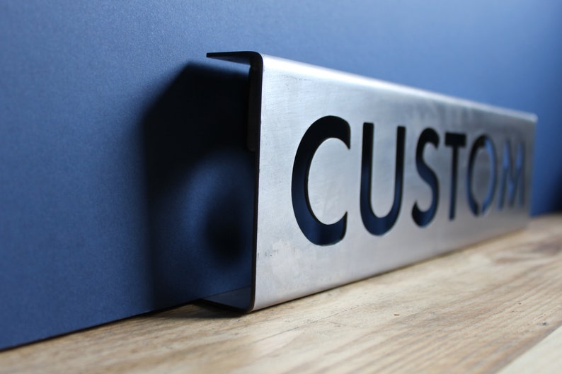 Custom Metal Box Sign 3D Style Box Business Sign Custom | Etsy