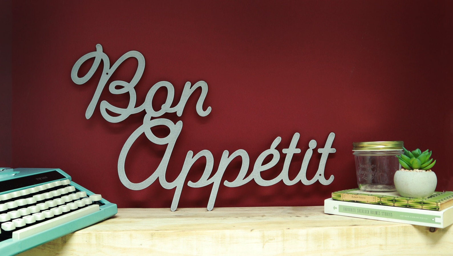 Bon Appetit Metal Sign Kitchen Wall Sign Metal Wall Art - Etsy