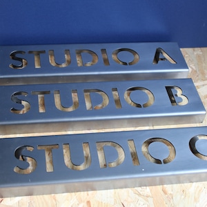 Custom Metal Box Sign, 3D Style Box Business Sign, Custom Metal Word ...