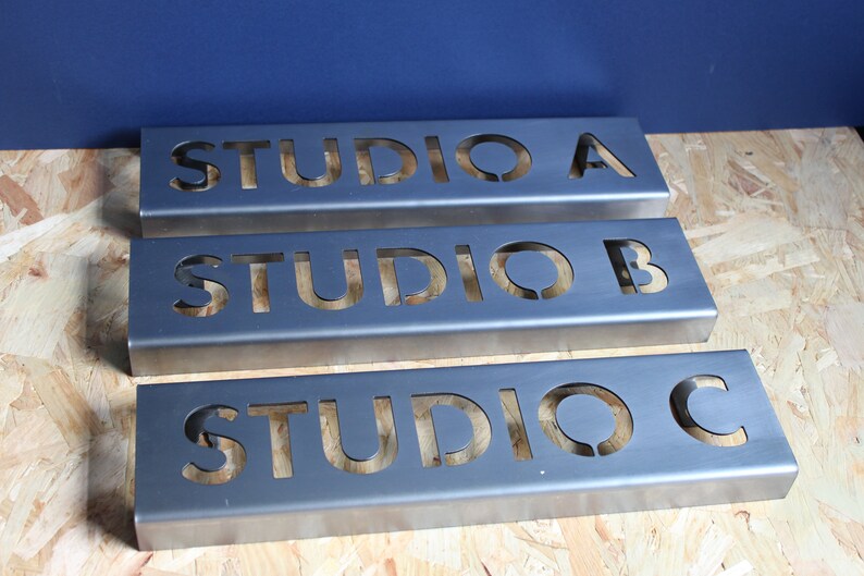 Custom Metal Box Sign 3D Style Box Business Sign Custom | Etsy