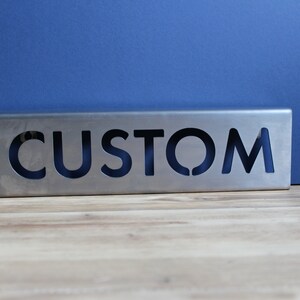 Custom Metal Box Sign, 3D Style Box Business Sign, Custom Metal Word ...