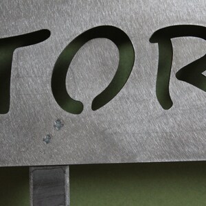 House Name Freestanding Sign Custom Metal Address Sign Free | Etsy UK