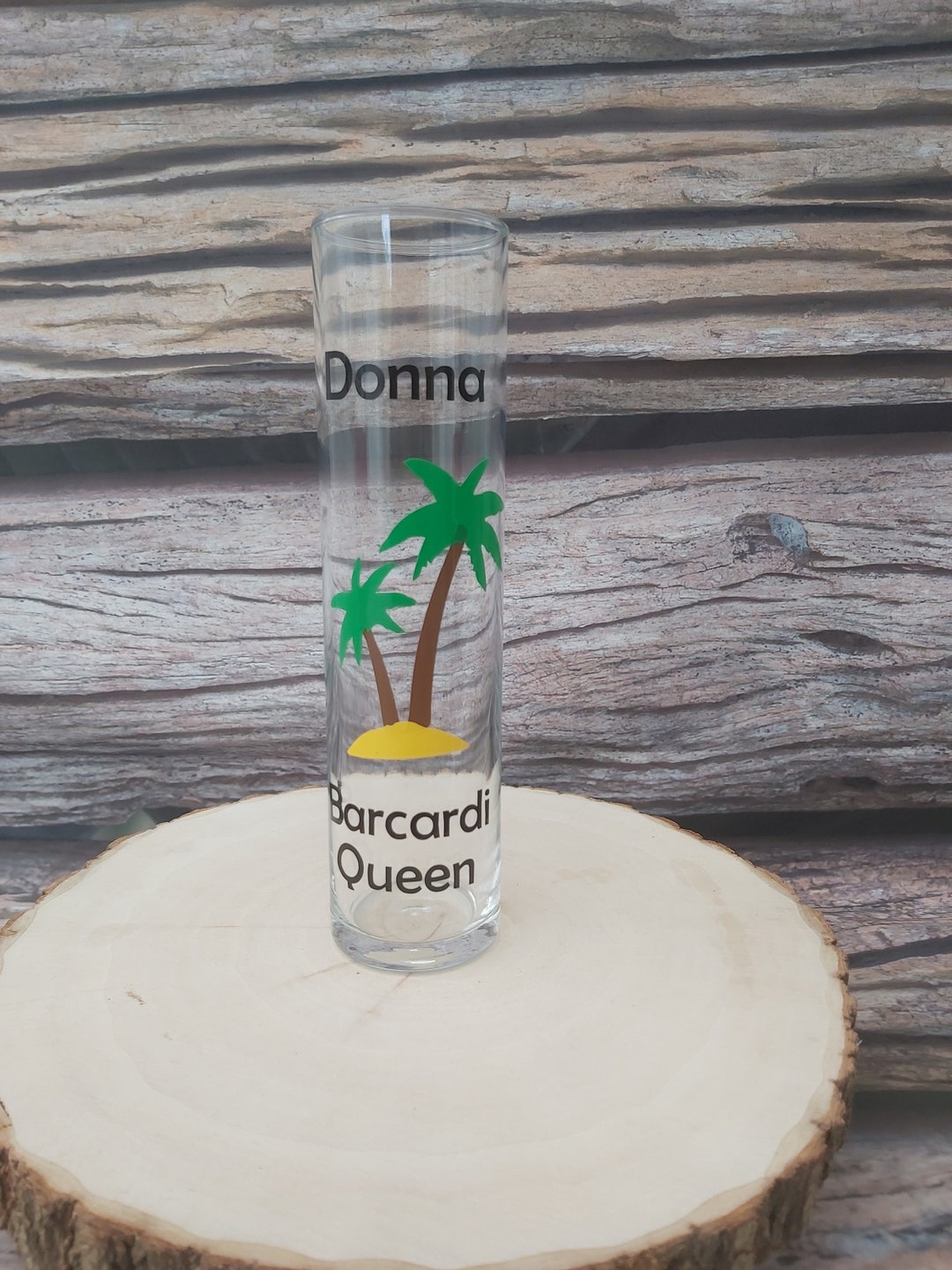 1 X Barcardi Queen, King Glass, Personalised, Novelty, Long Straight ...