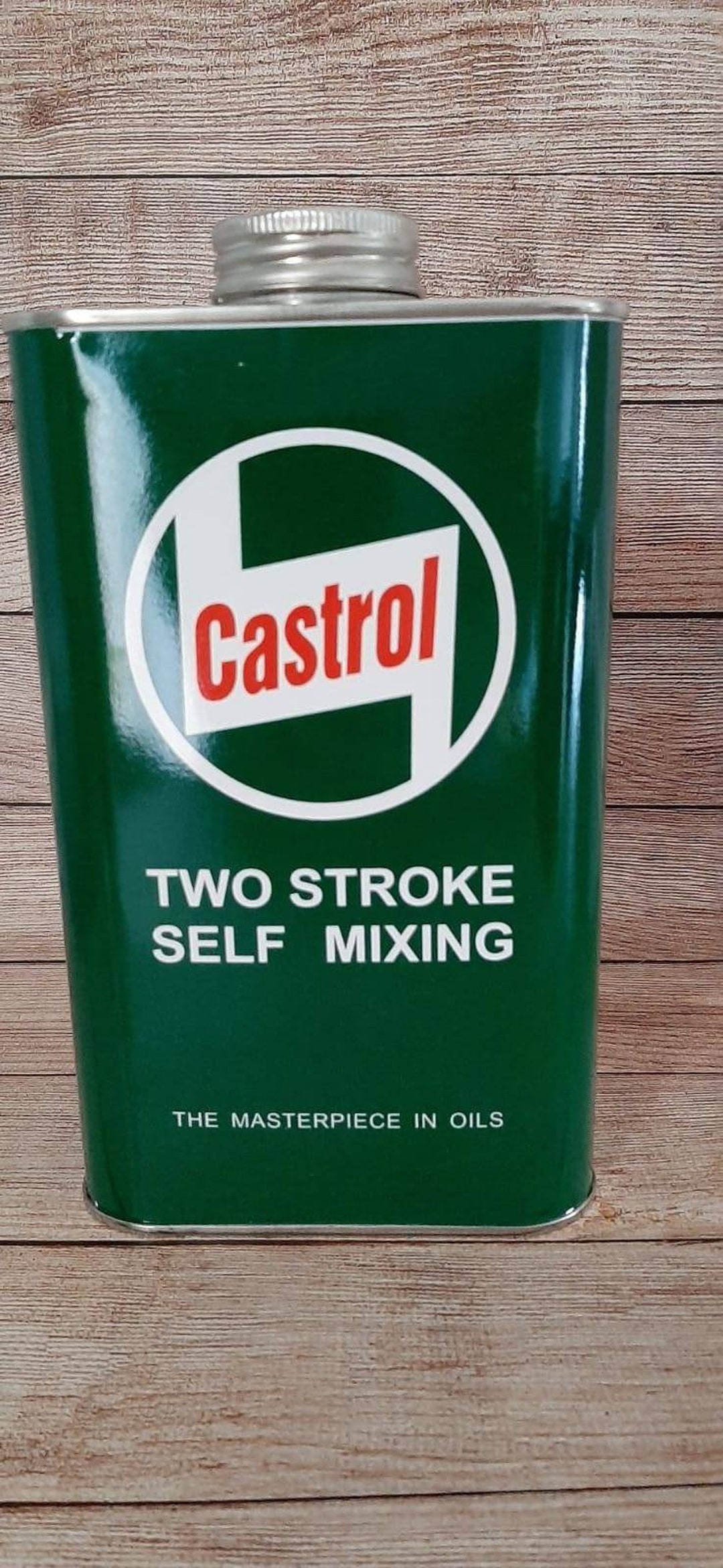 Castrol 1 Ltr Reproduction Vintage Oil Can Lambretta,vespa Scooter 2 ...