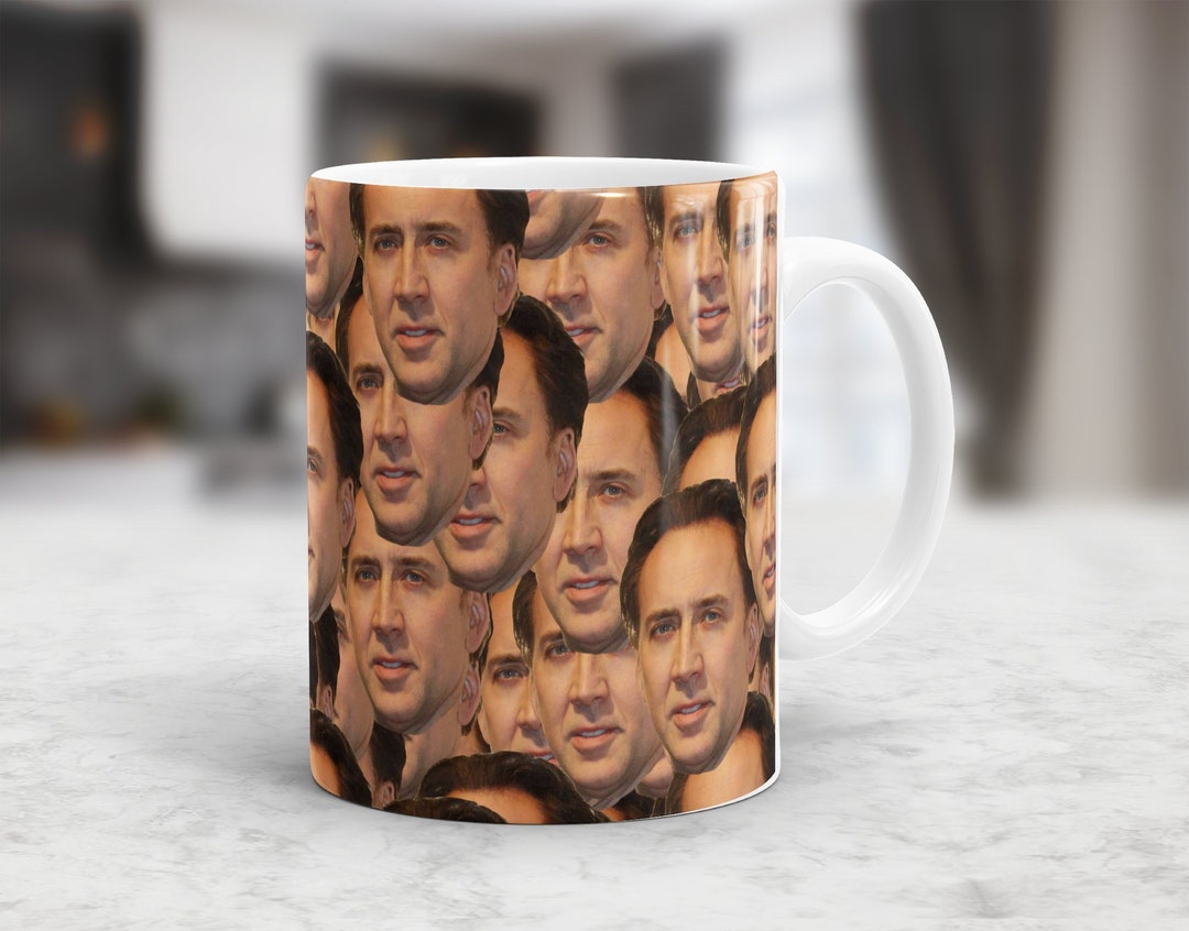 Nicolas Cage Mug Nicolas Cage Coffee Cup Legendary Nicolas Cage Merch ...