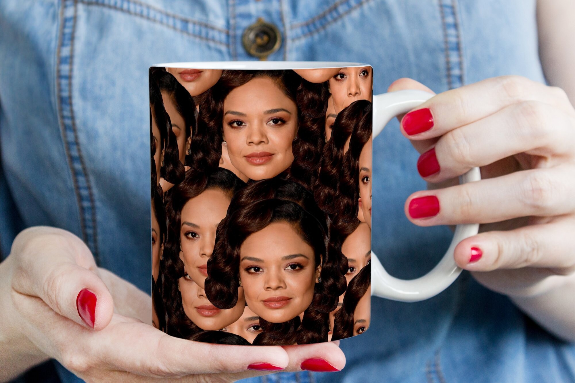 Tessa Thompson Mug Tessa Thompson Coffee Cup Legendary Tessa Thompson ...