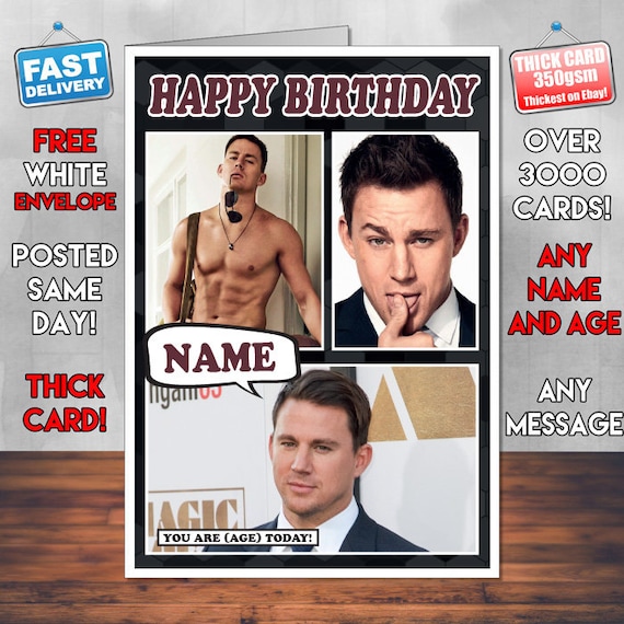 Channing Tatum Birthday Card