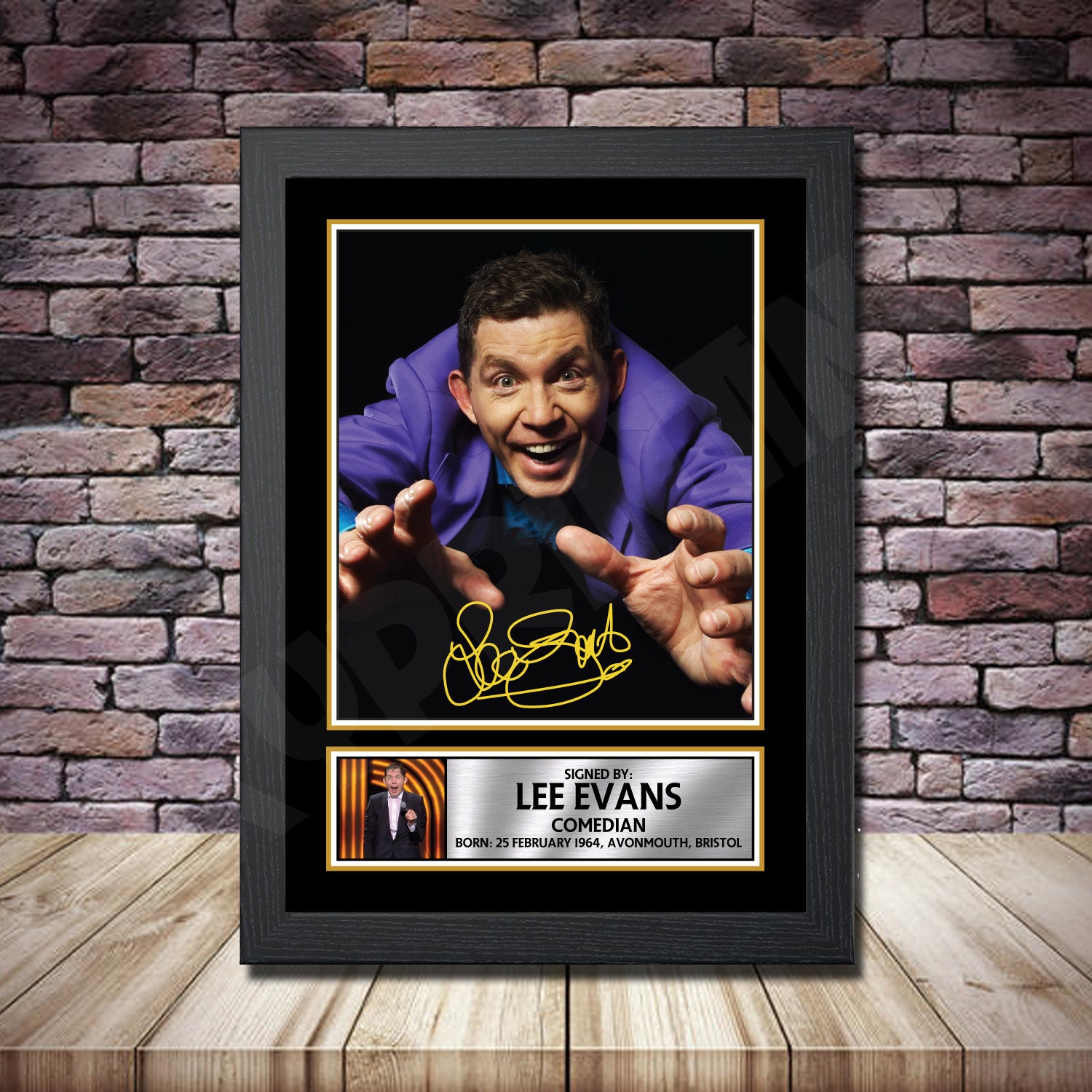 Bmprintsshop Lee Evans Digitally Signed Autographed Poster - Etsy UK
