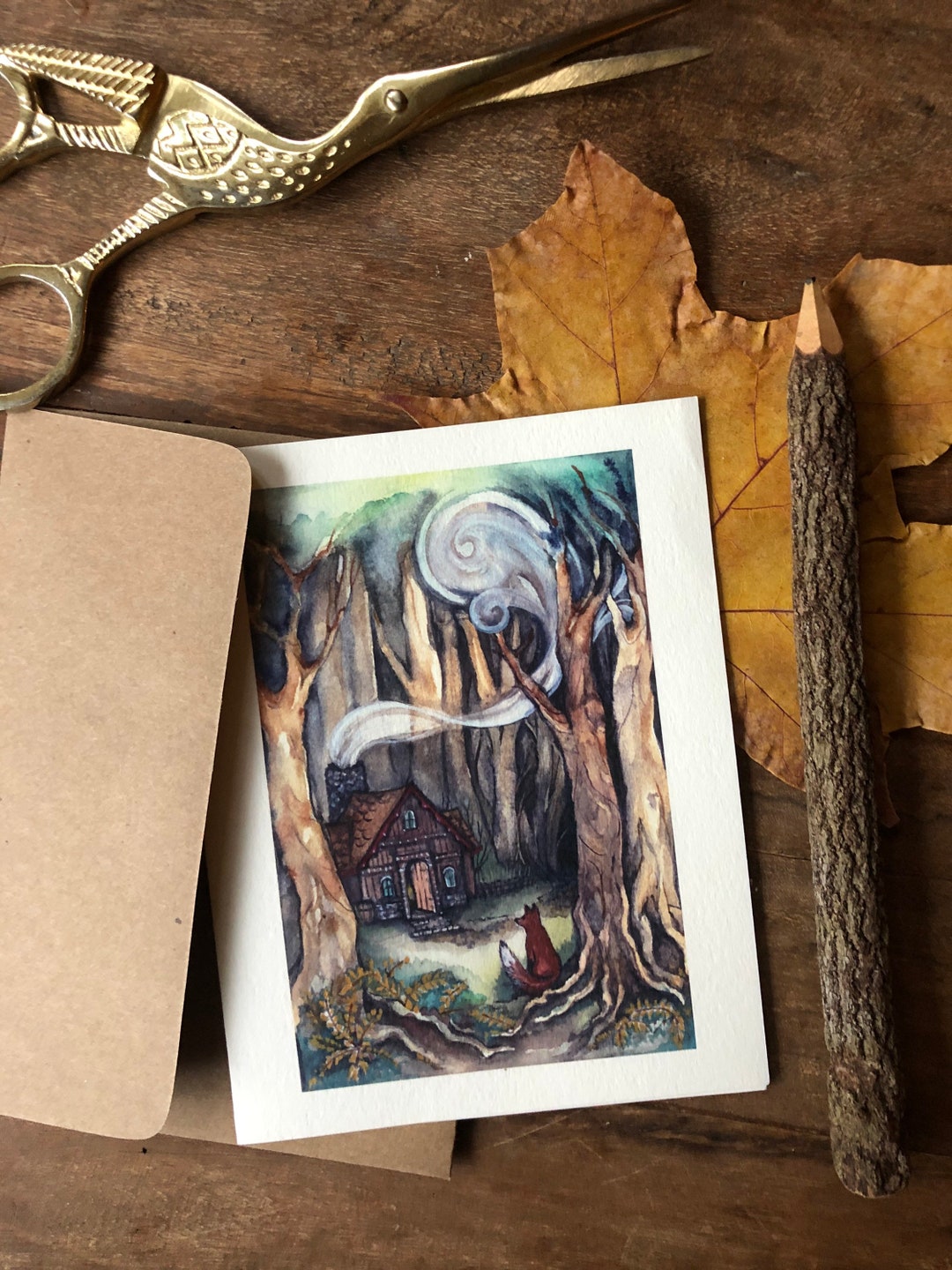 Fairytale Forest Notecard - Etsy