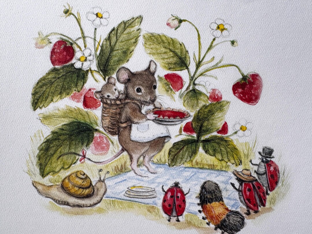 Ladybugs Picnic Print - Etsy