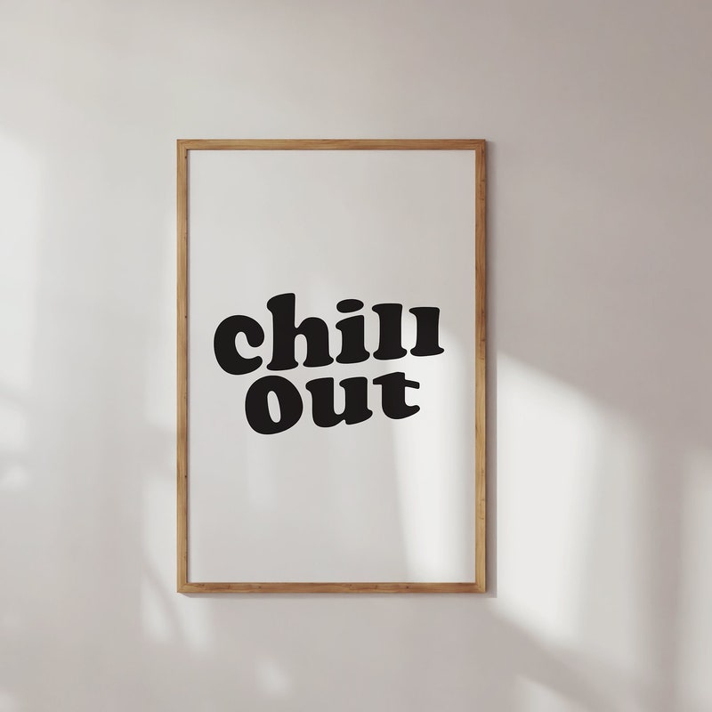 Chill Print - Etsy