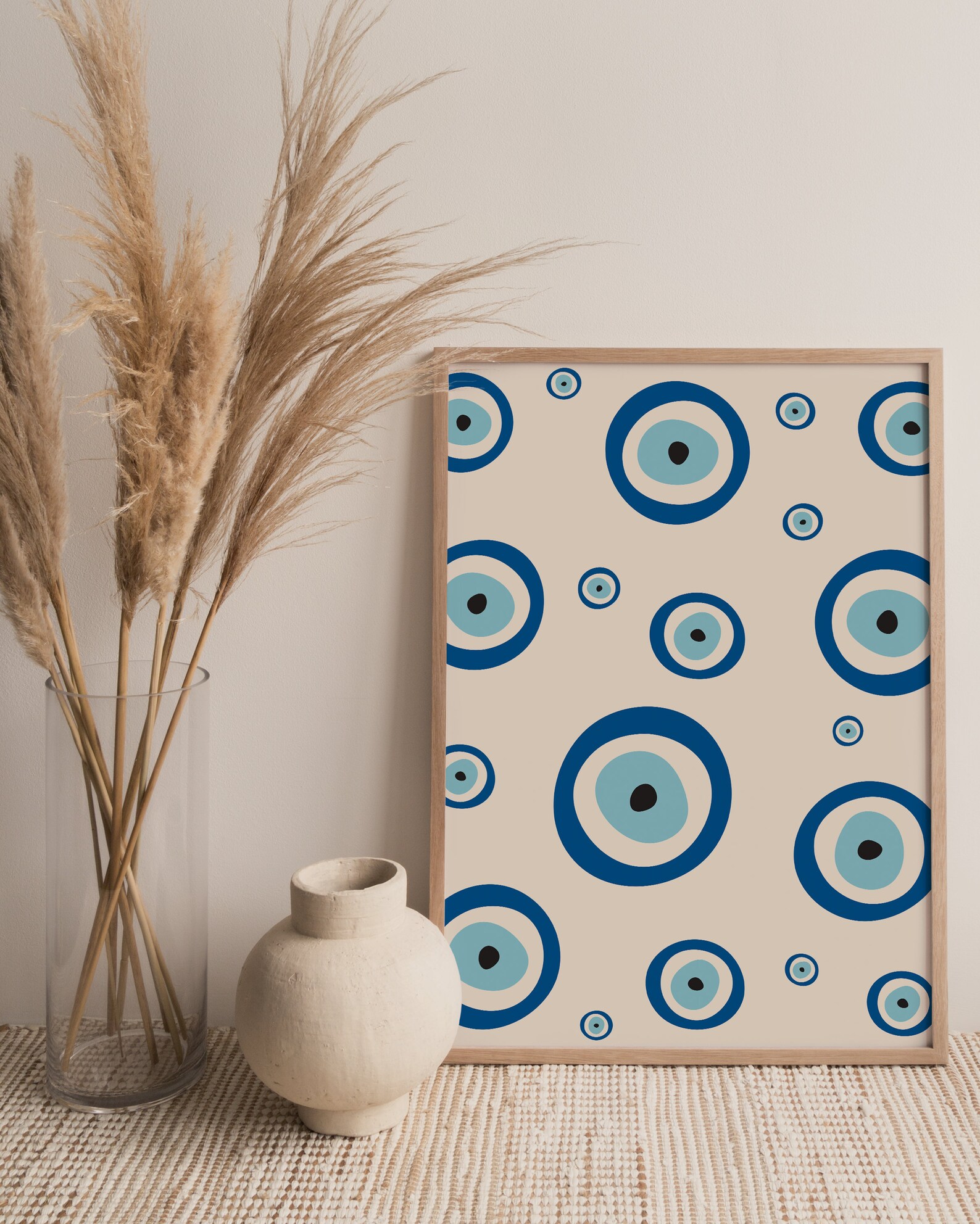 Evil Eye Abstract Art Print, Middle Eastern Decor (digital Download) - Etsy