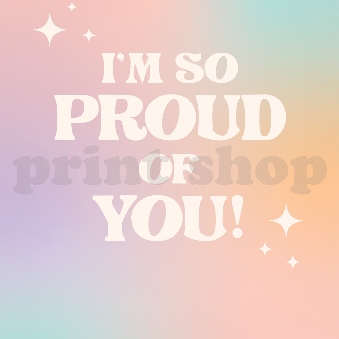 I'm so Proud of You Rainbow Card Black and White Instant Download ...