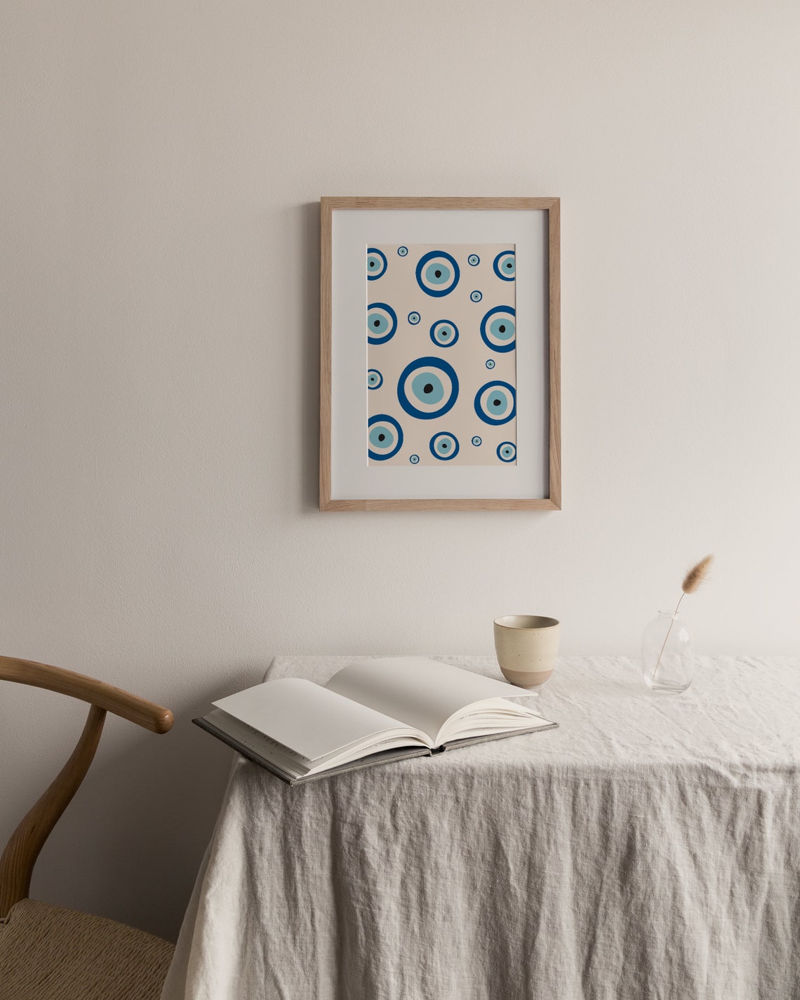 Traditional Evil Eye Abstract Printable Wall Decor Middle - Etsy