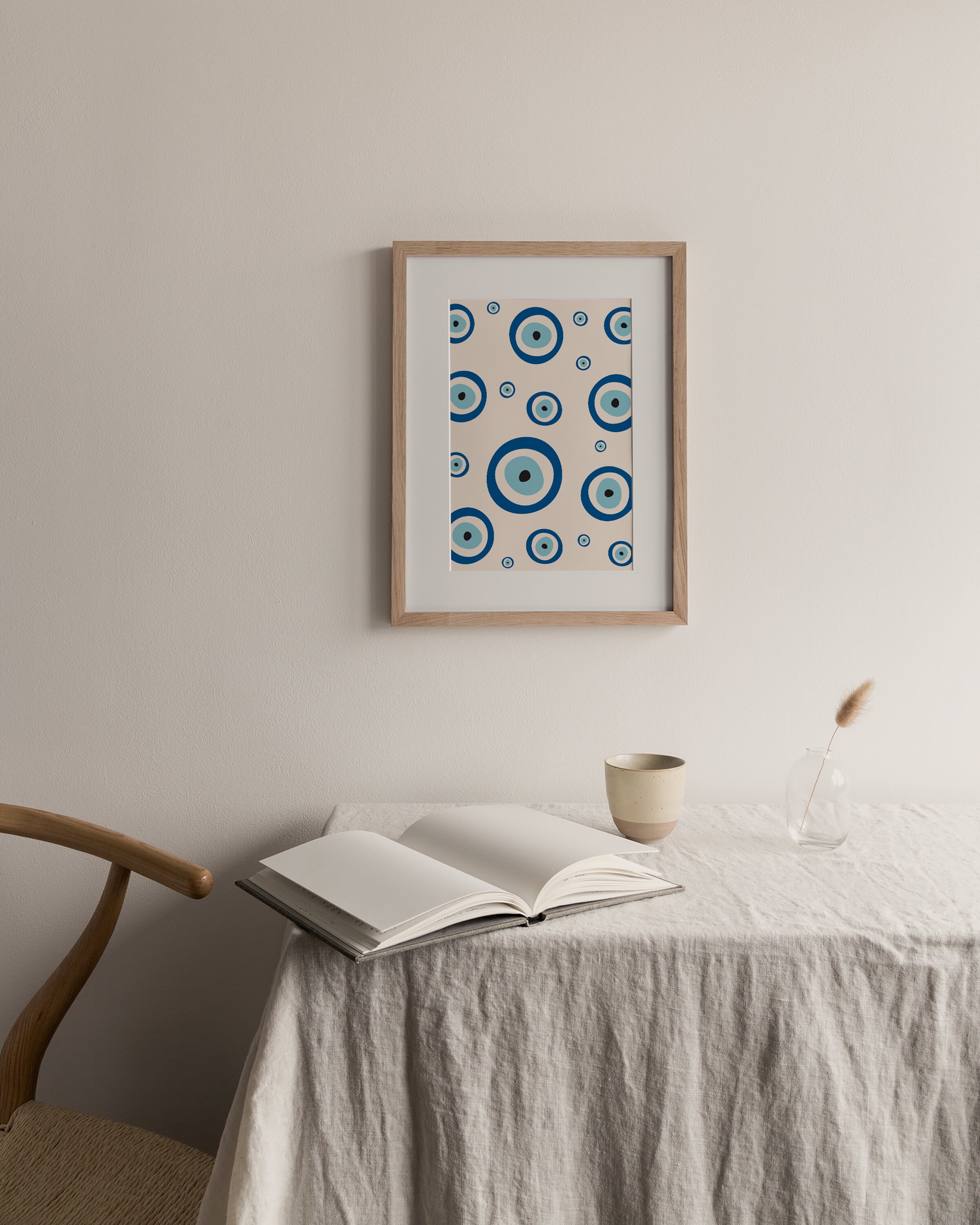 Evil Eye Abstract Art Print, Middle Eastern Decor (digital Download) - Etsy