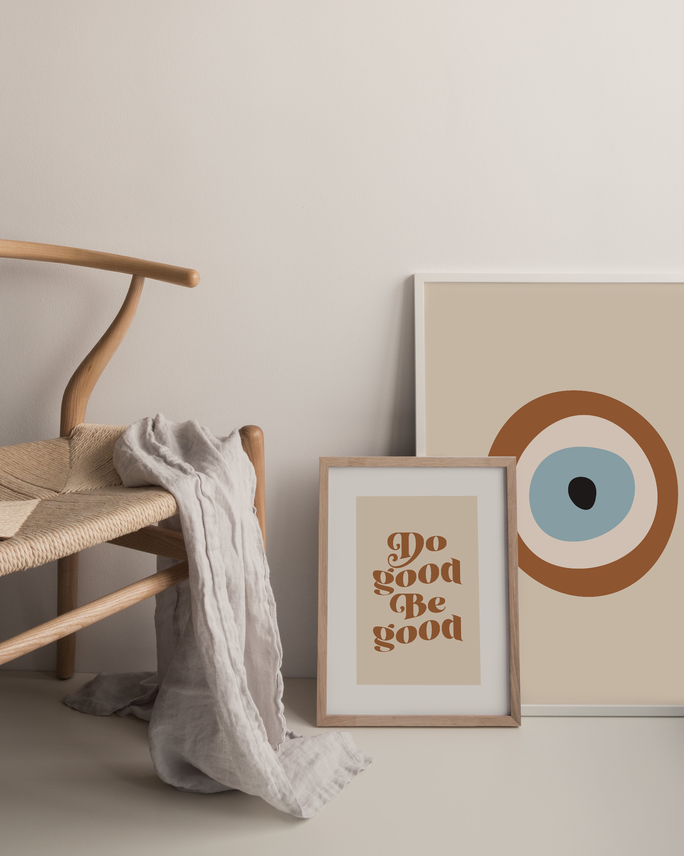 Do Good Be Good Neutral Typography Poster Slogan Print Fun Graphic ...