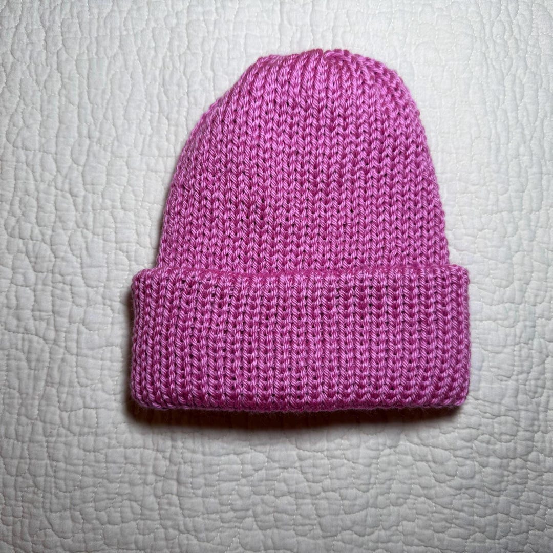 Knit Hat Handmade Winter Cap Double Sided Cap Toboggan - Etsy