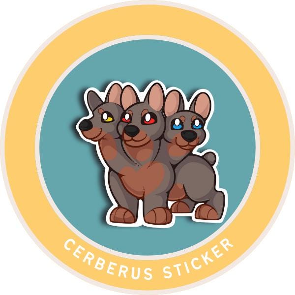 Cerberus Sticker - Etsy