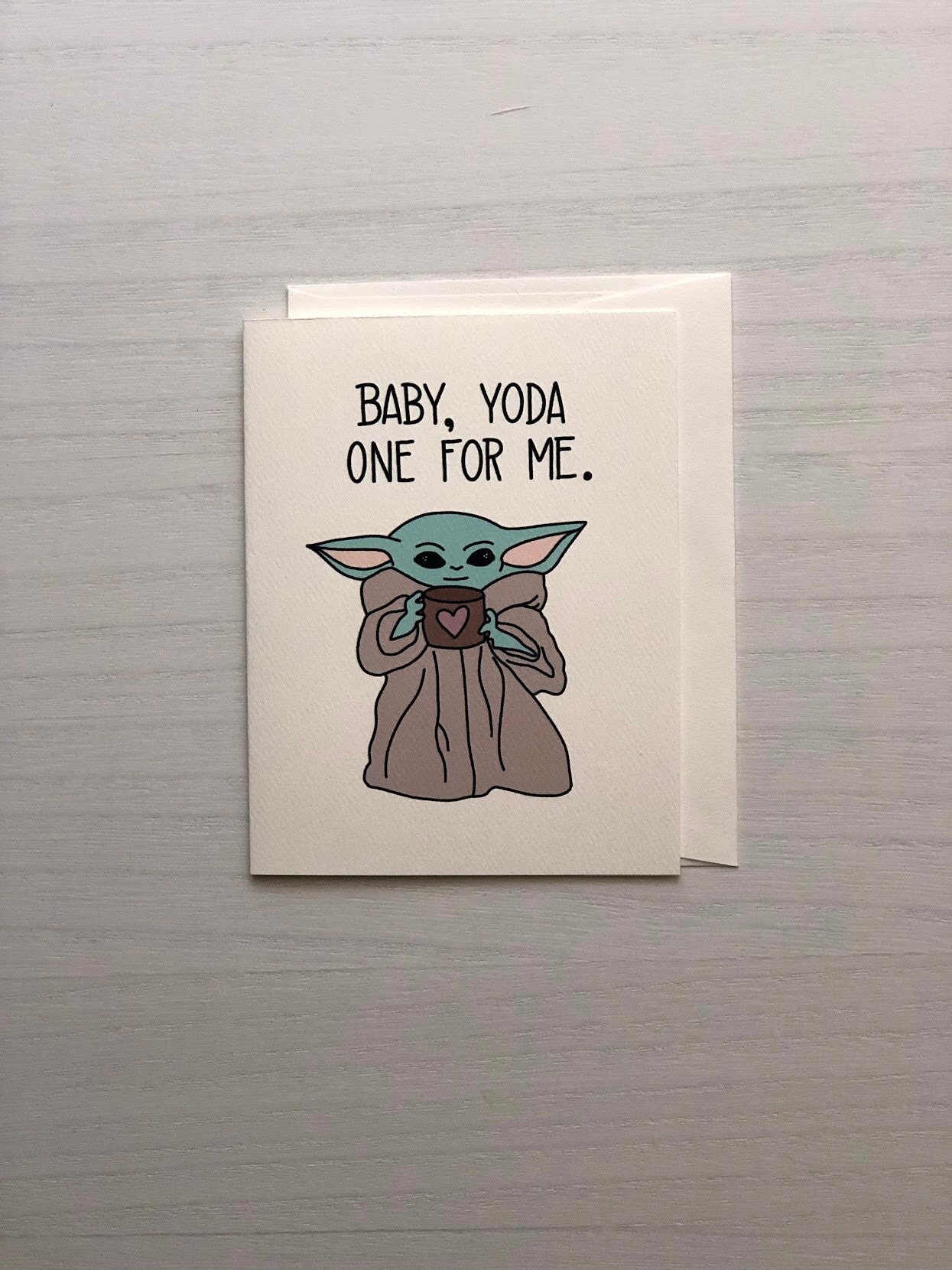 Baby Yoda Card - Etsy