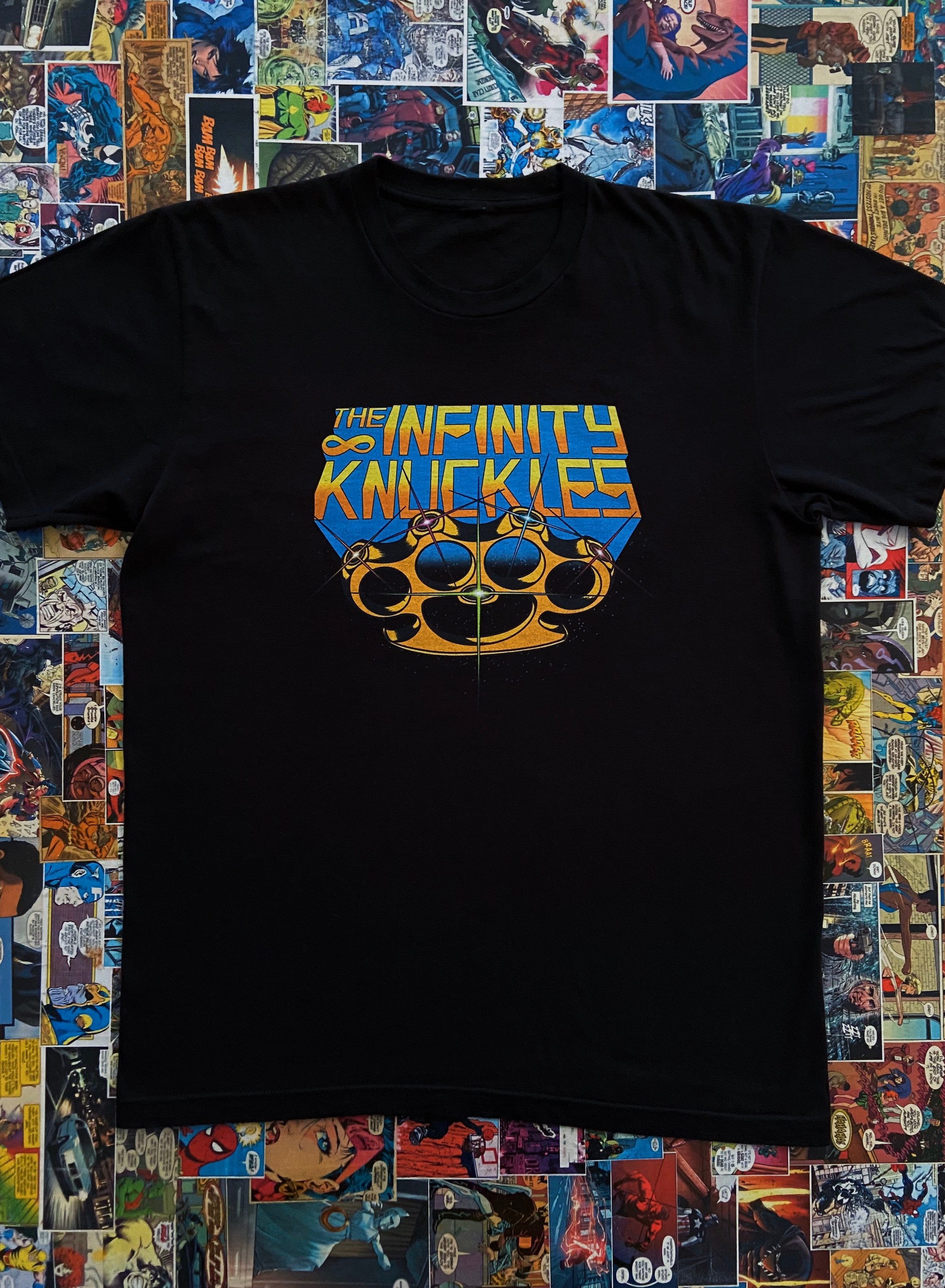 Infinity Gauntlet Brass Knuckles T-shirt - Etsy