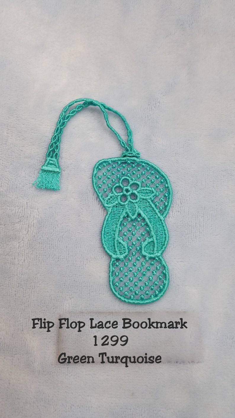 Lace Flip Flop Bookmark - Etsy