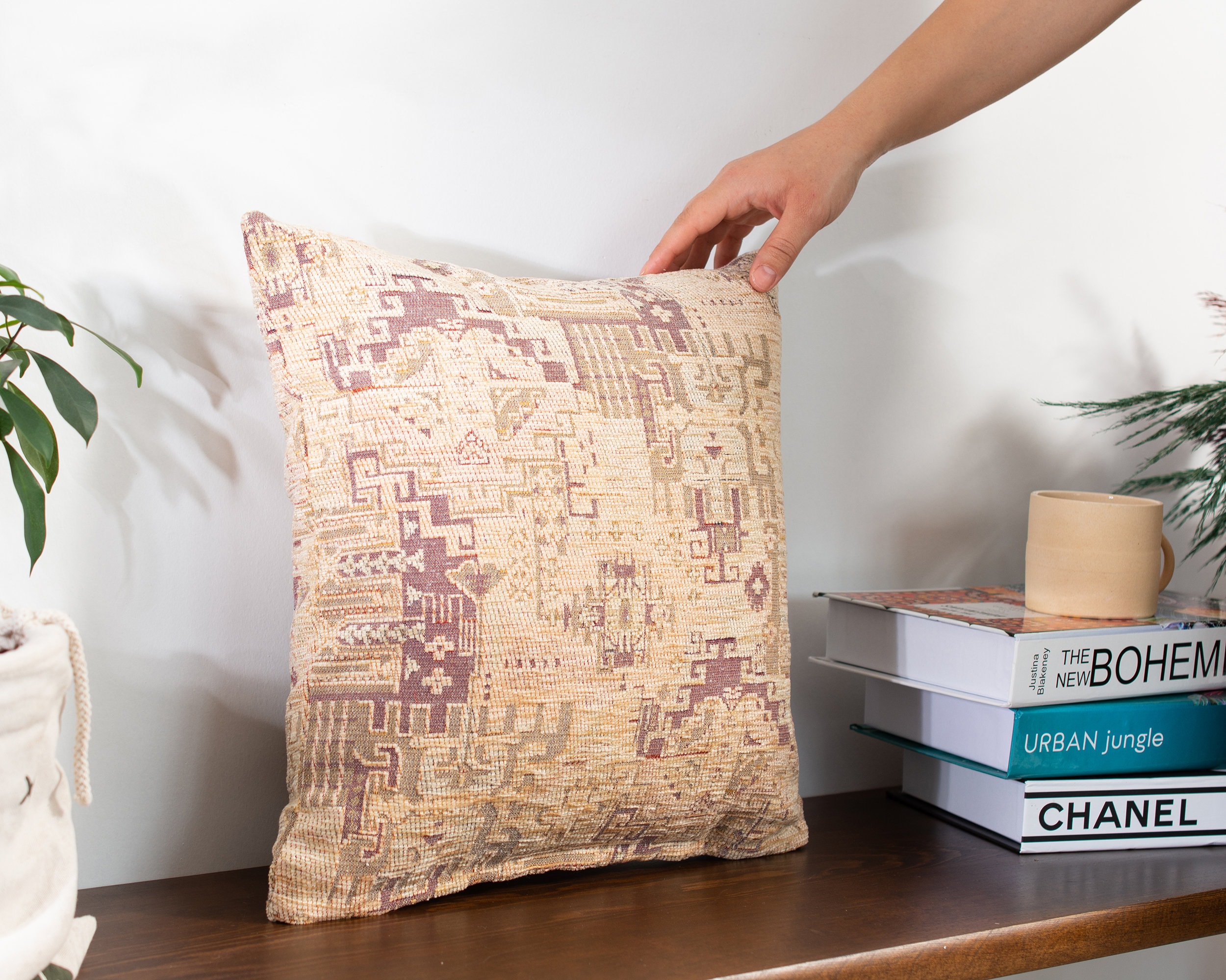 Light Beige Turkish Pillow Cover Oriental Pillow Cover Boho - Etsy