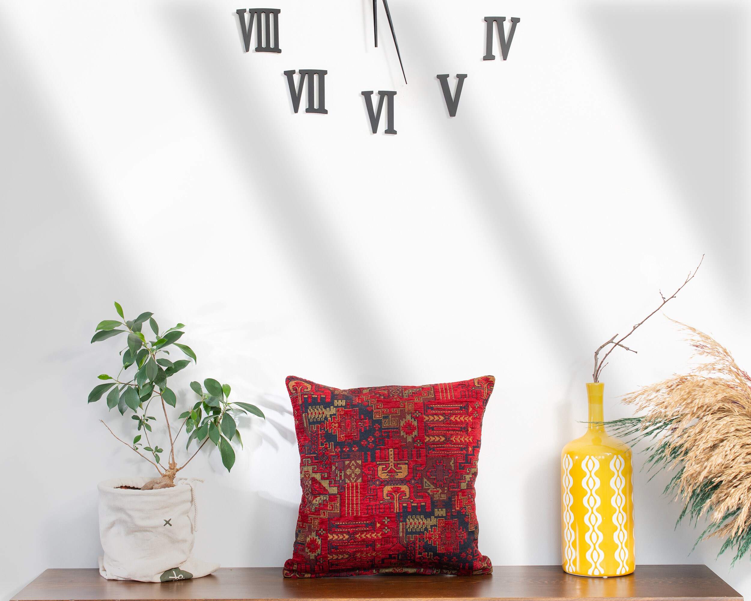 Dark Red Turkish Pillow Cover Kilim Pillow Cover Dark Red | Etsy