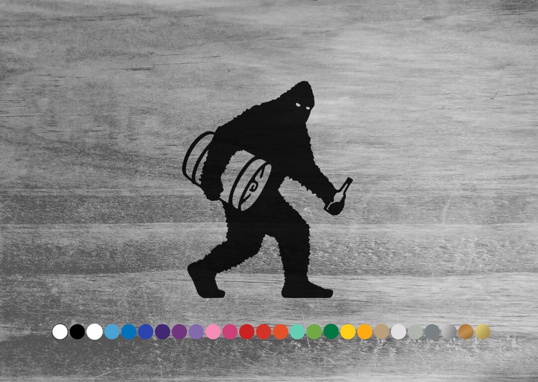 Bigfoot Sasquatch Vinyl Decal Sticker for Car Truck Rv Camper Van Atv ...