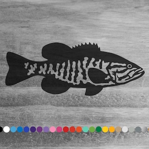 Smallmouth Bass Vinyl Decal Sticker for Car Truck Rv Camper Van 4x4 ...