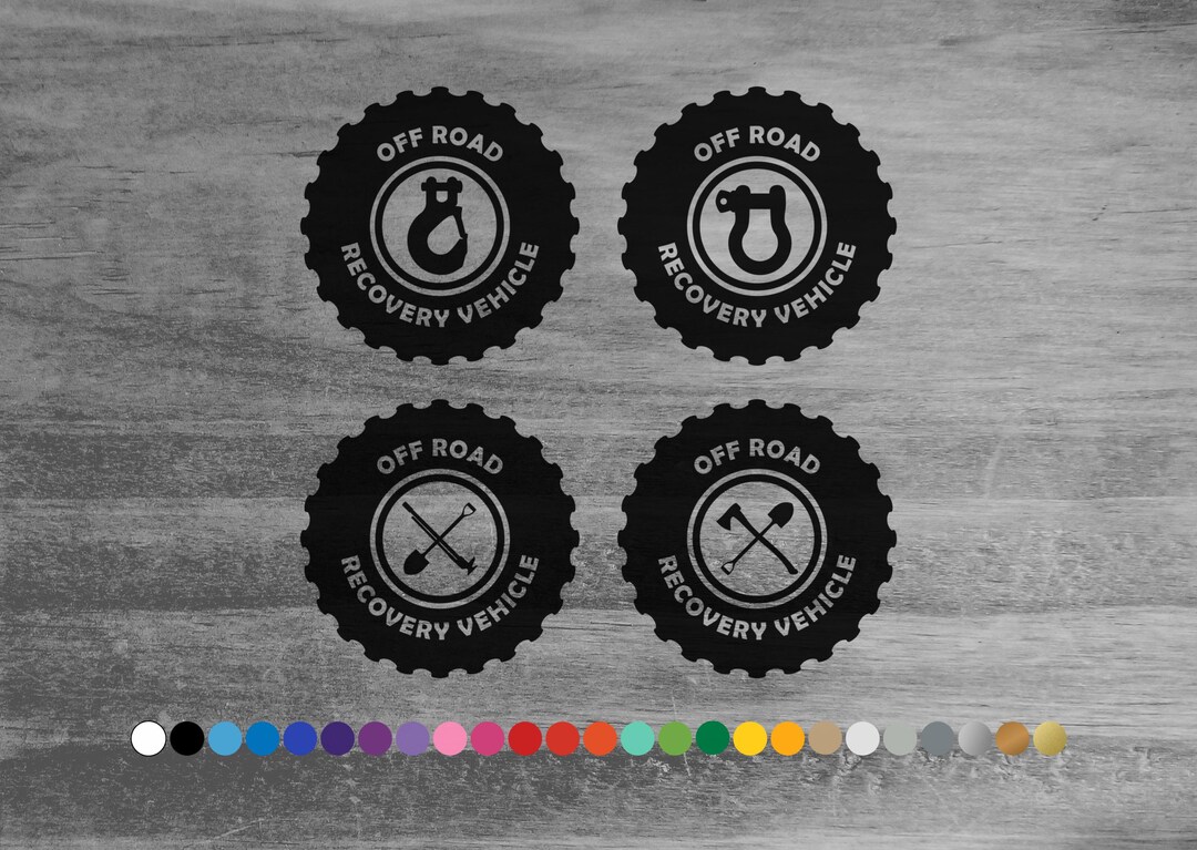 Off Road Recovery Vehicle Vinyl Decal Sticker for Car Truck 4x4 Atv Utv ...