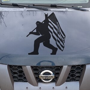Bigfoot Sasquatch Flag Vinyl Decal Sticker for Car Truck Rv Camper Van ...