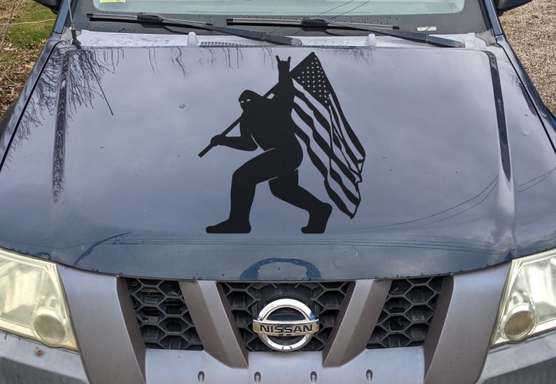 Bigfoot Sasquatch Flag Vinyl Decal Sticker for Car Truck Boat - Etsy