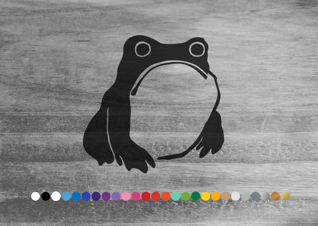 Frog Vinyl Decal Sticker Matsumoto Hoji Art for Car Truck Rv Camper Van ...