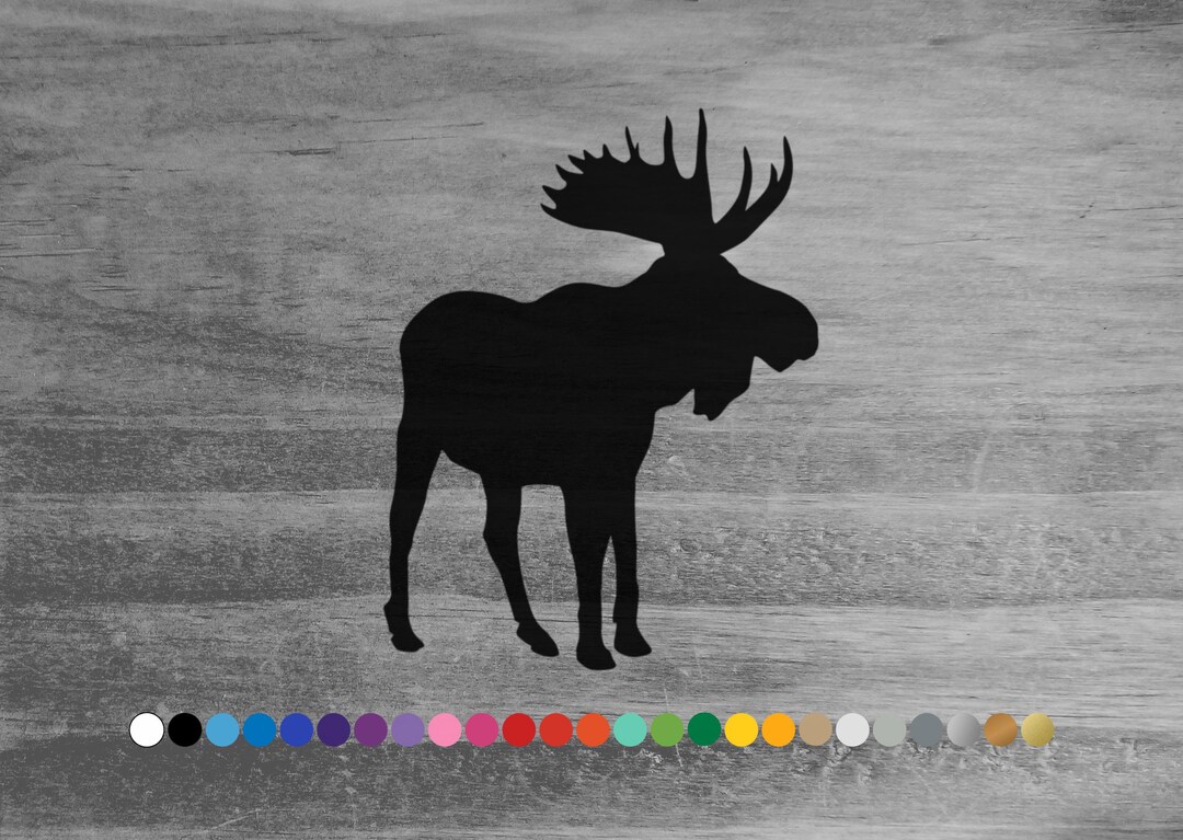 Moose Vinyl Decal Sticker for Car Truck Rv Camper Van Atv Window Bumper ...