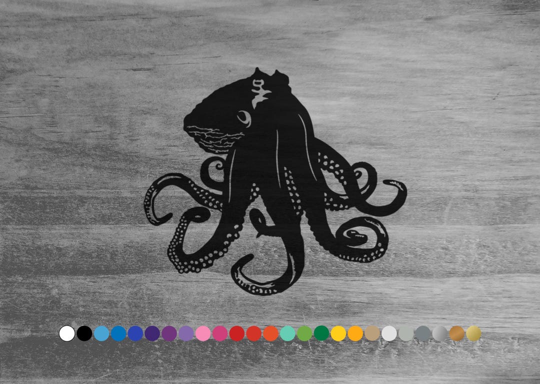 Octopus Vinyl Decal Sticker for Car Truck Rv Camper Van Atv Window ...