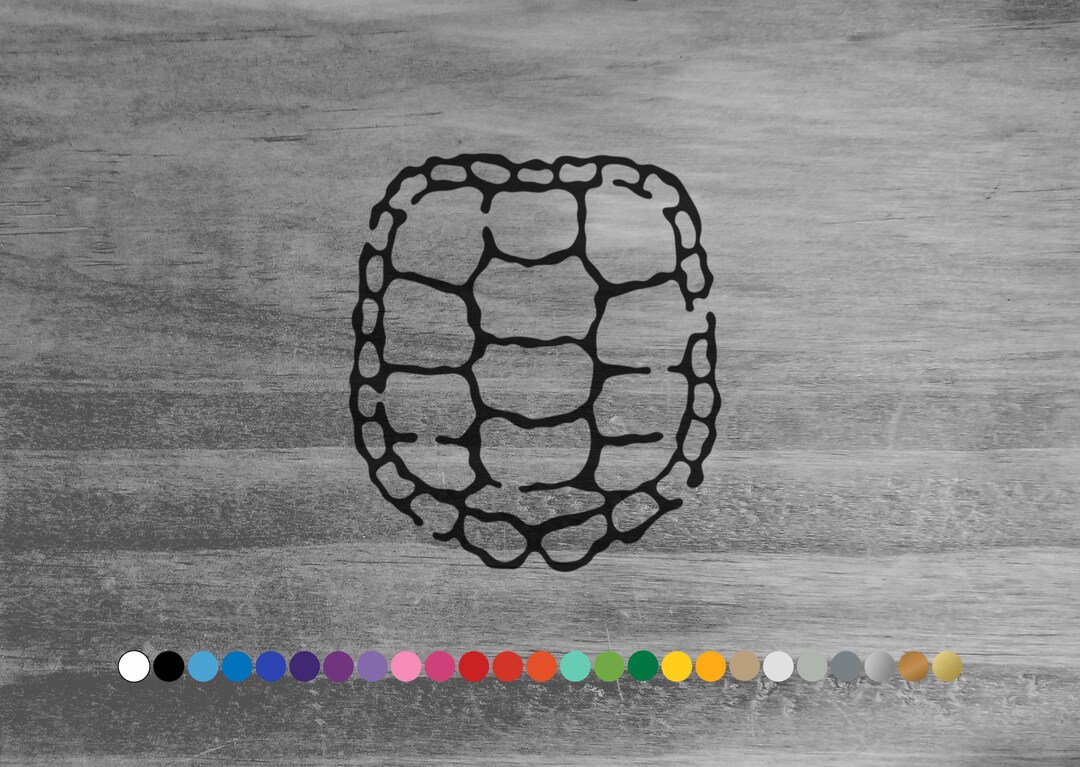Snapping Turtle Shell Vinyl Decal Sticker for Car Truck Rv Camper Van ...