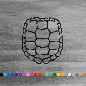 Snapping Turtle Shell Vinyl Decal Sticker for Car Truck Rv Camper Van ...
