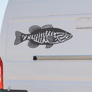 Smallmouth Bass Vinyl Decal Sticker for Car Truck Rv Camper Van Atv ...